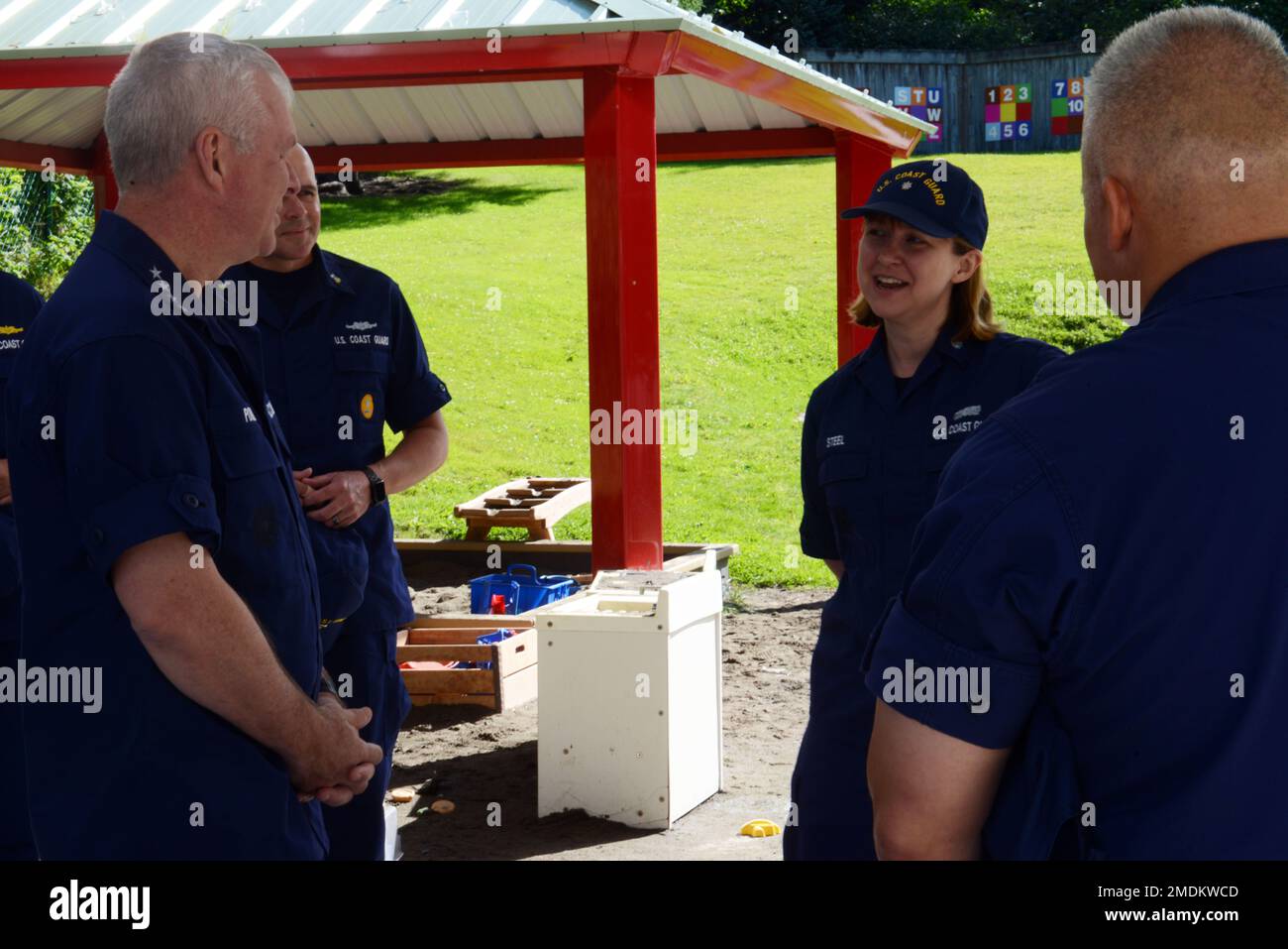 Adm. Steven D. Poulin (left), U.S. Coast Guard Vice Commandant, and ...