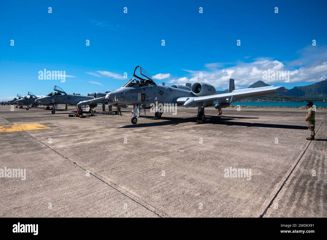 A-10 Thunderbolt II aircraft from the 924th Fighter Group at Davis ...