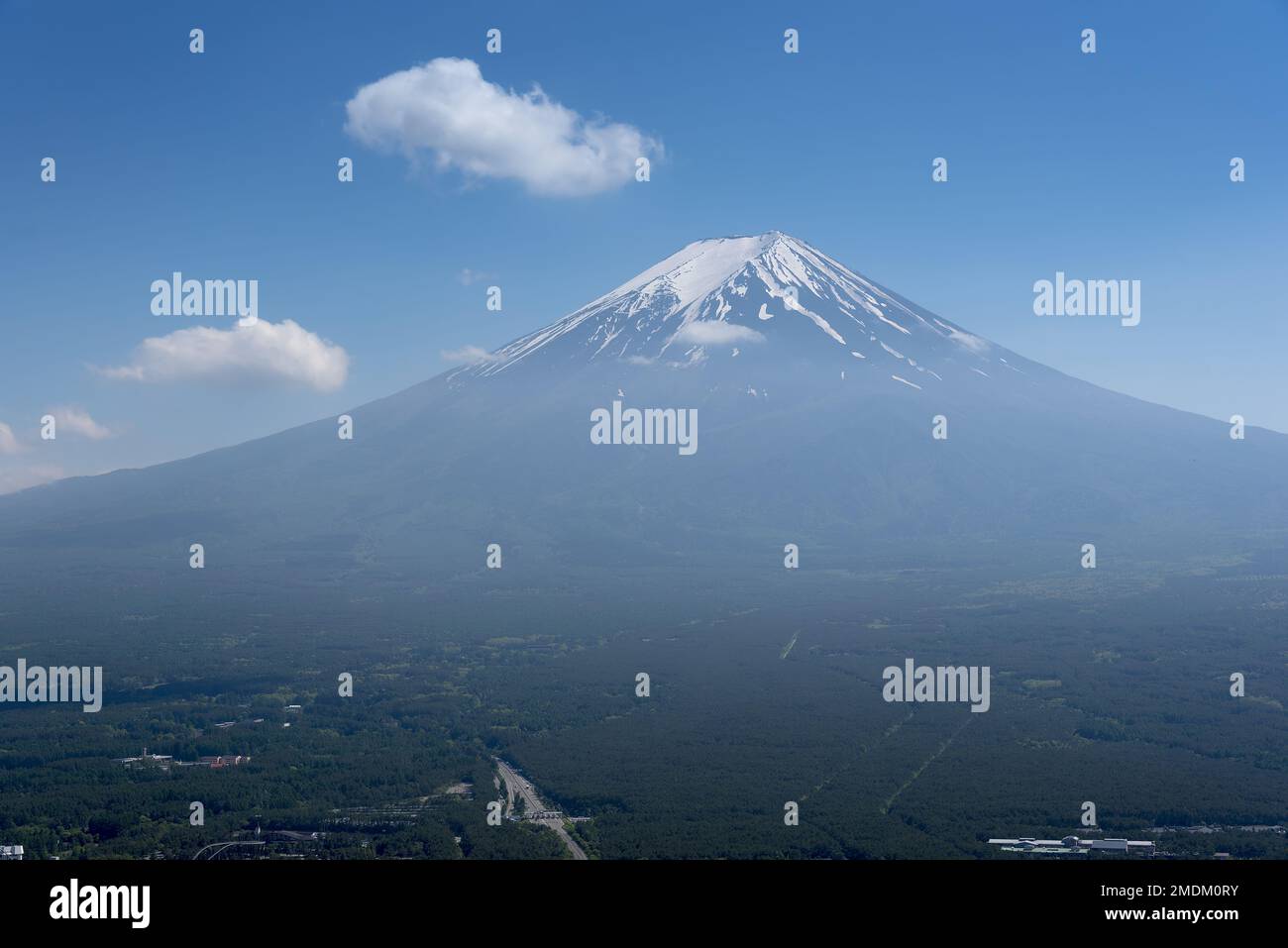 Mount Fuji mountain, Japan snow capped with clear blue sky Stock Photo ...