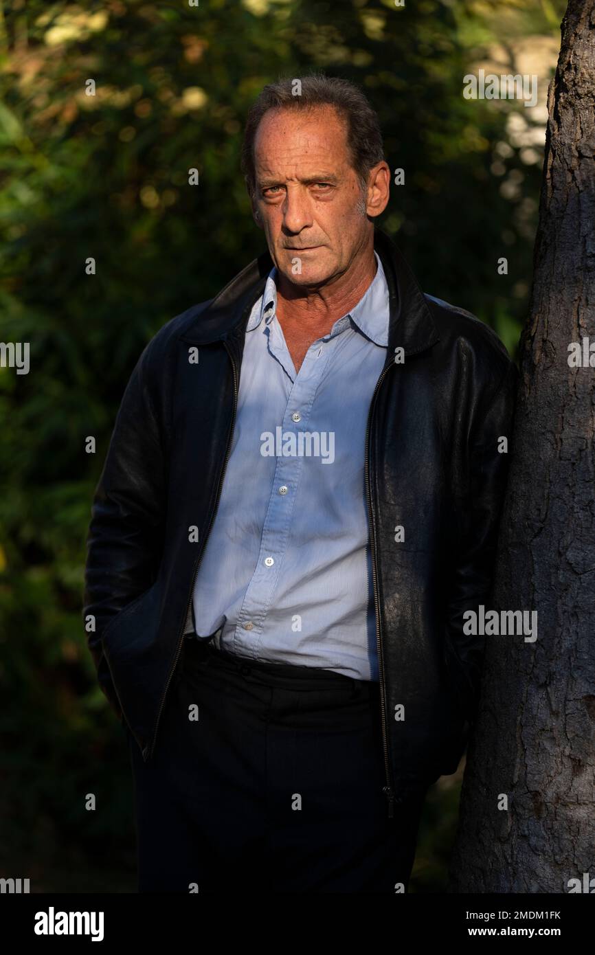 Vincent Lindon poses for portraits for the film 'Another World' during ...