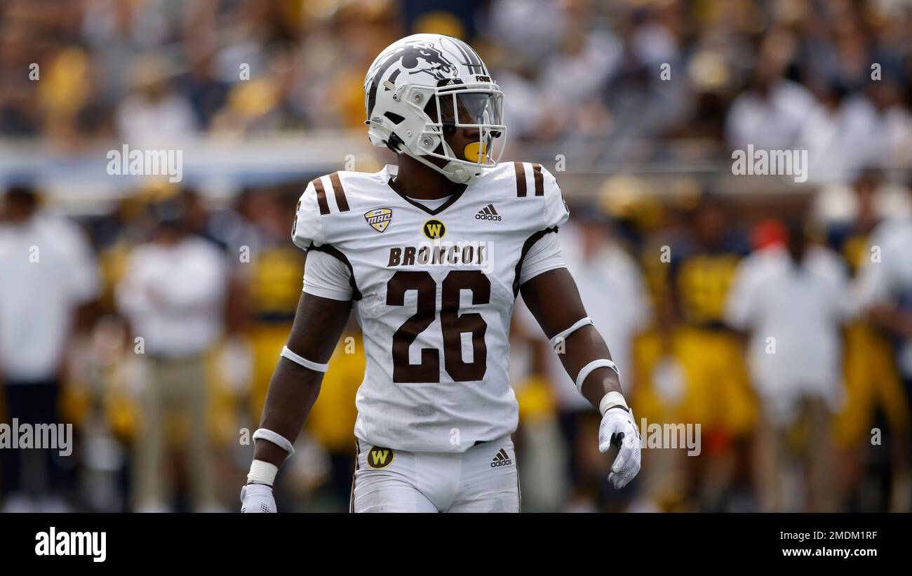 Western Michigan's Delano Ware plays during an NCAA football game on ...