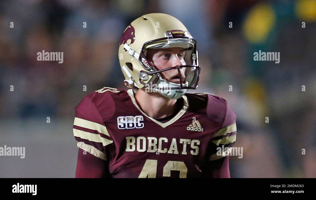 Texas State Seth Keller during an NCAA football game on Saturday, Sept ...