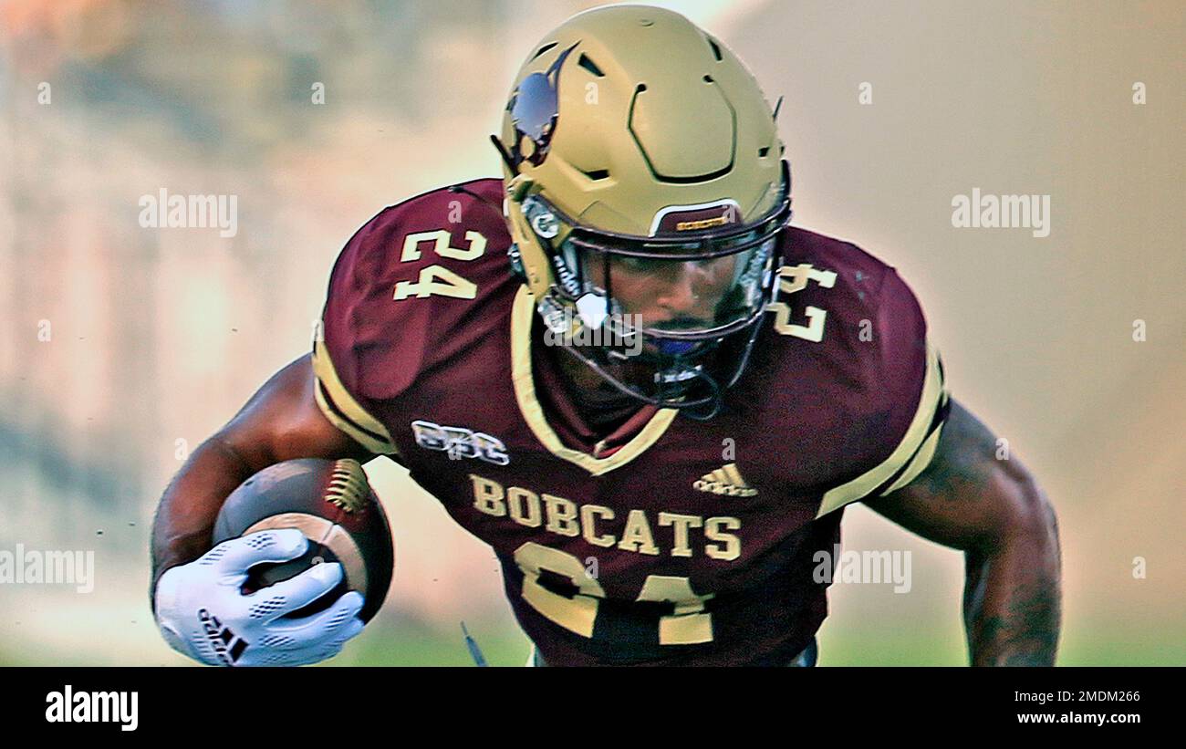 Texas State Caley Twyford during an NCAA football game on Saturday ...