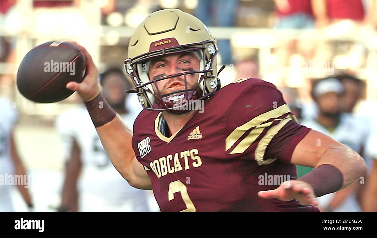 Texas State Brady McBride during an NCAA football game on Saturday ...