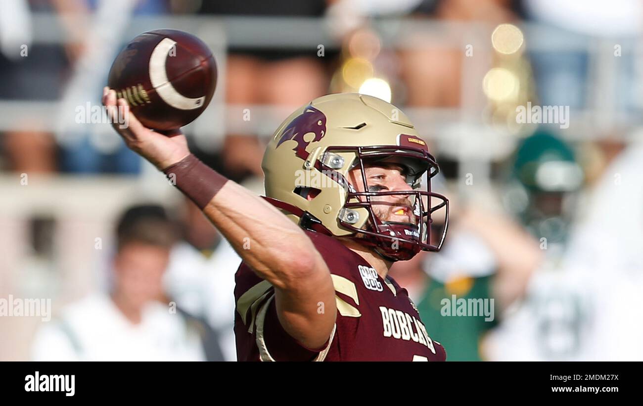Texas State Brady McBride during an NCAA football game on Saturday ...
