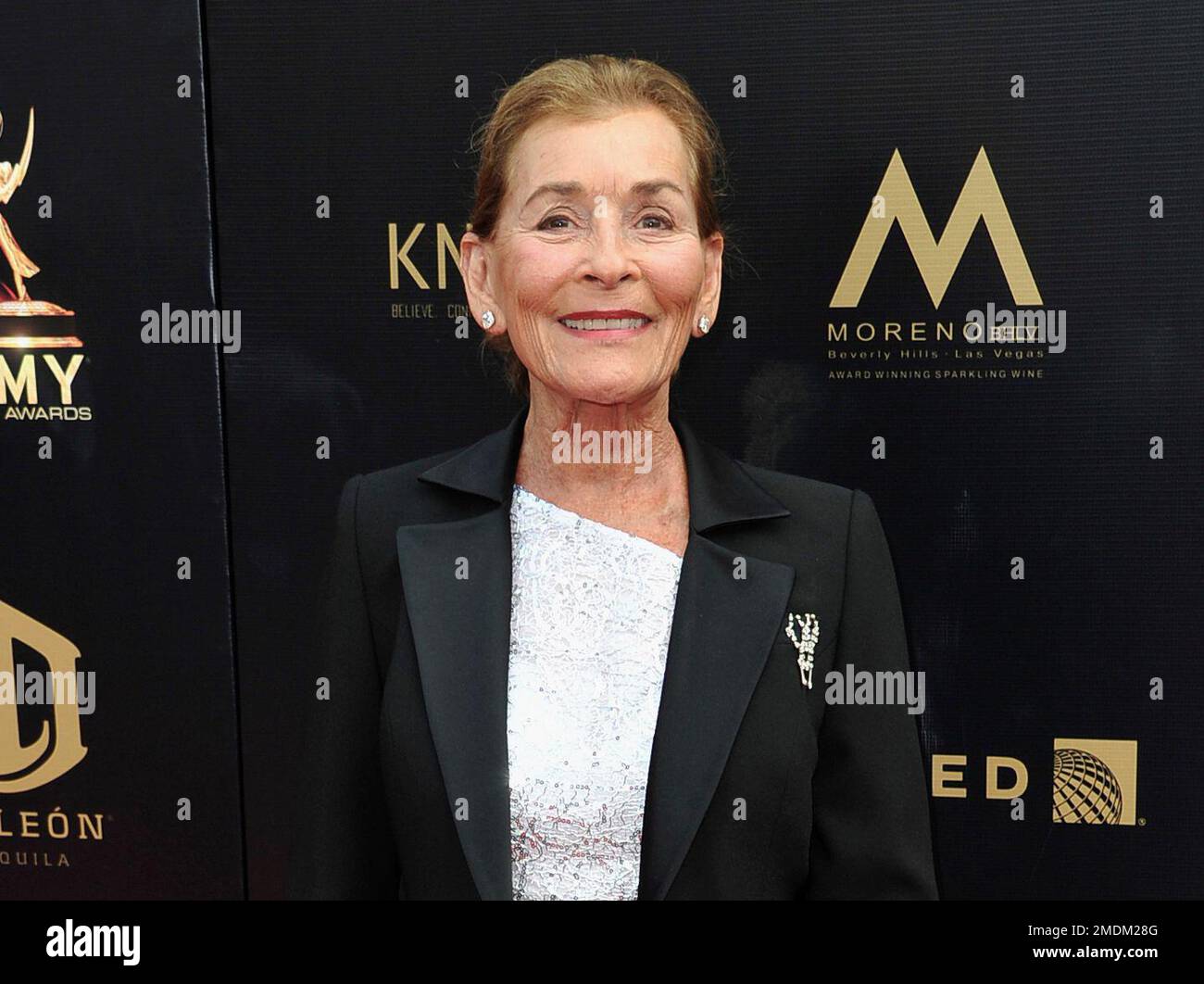 FILE - Judge Judy Sheindlin arrives at the 46th annual Daytime Emmy ...