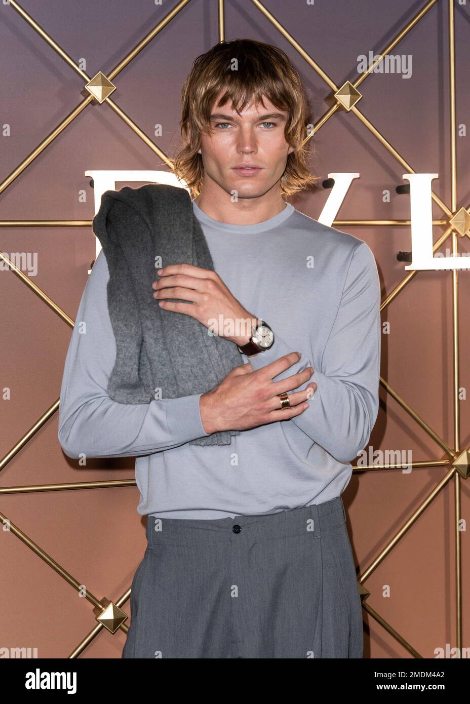 Jordan Barrett attends the Bulgari B.Zero1 collection party during New ...