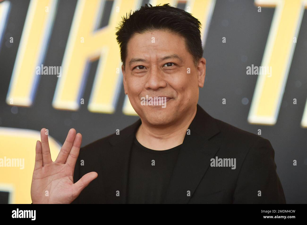 Garrett Wang arrives at the Star Trek Day celebration on Wednesday ...