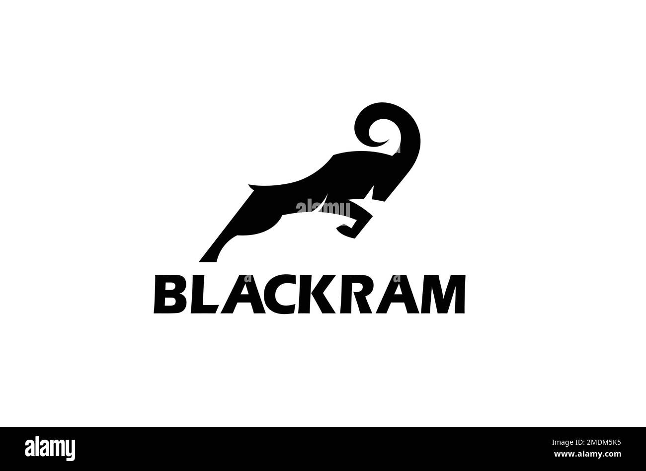 creative abstract ram horn Sheep bighorn attack logo vector symbol ...