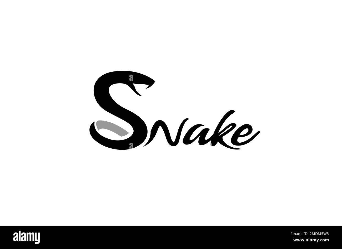 Creative Serpent Cobra Letter S Alphabet Logo Design Vector Symbol Illustration Stock Vector