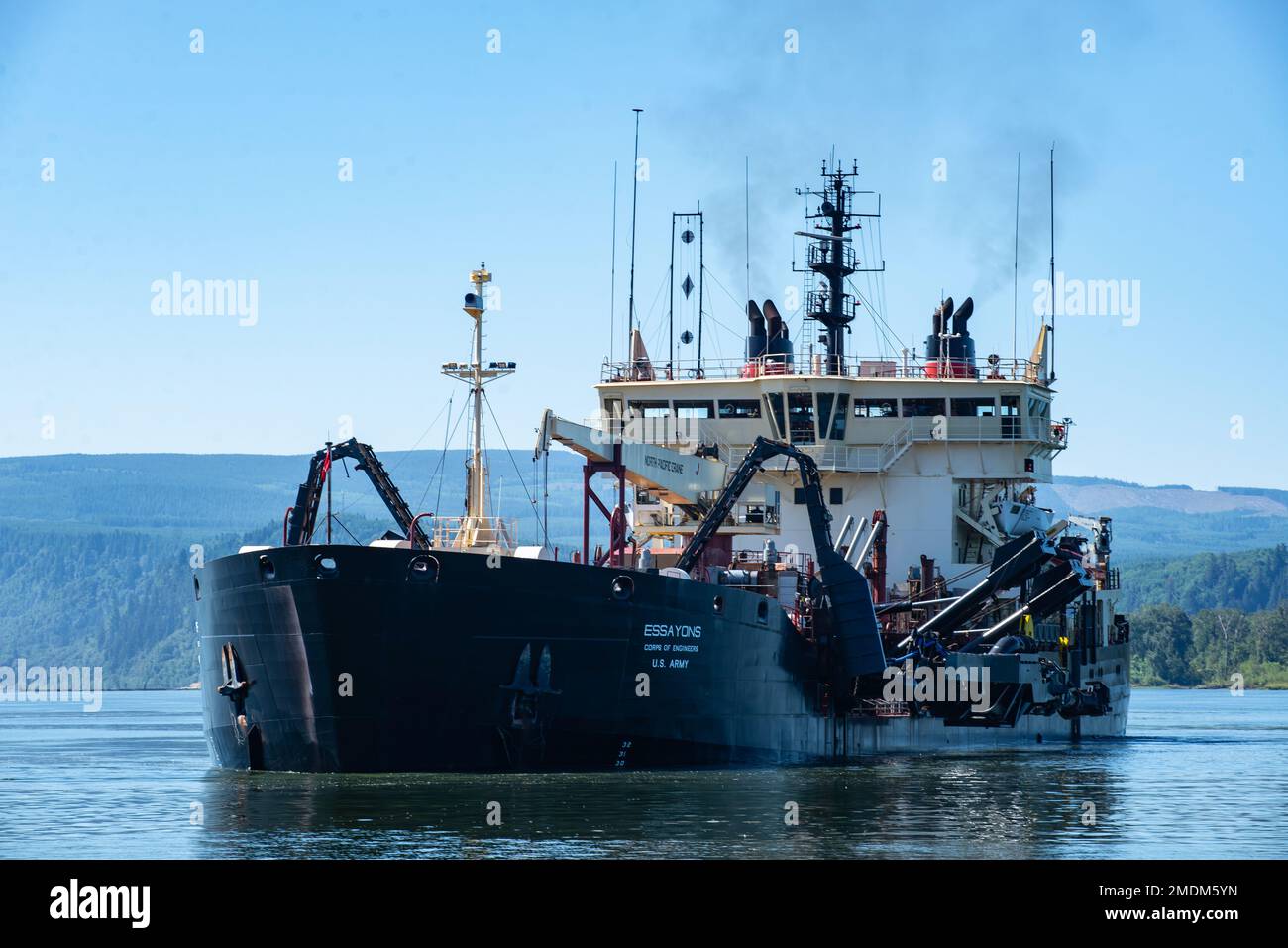 The Essayons, one of two hopper dredges owned and operated by the ...