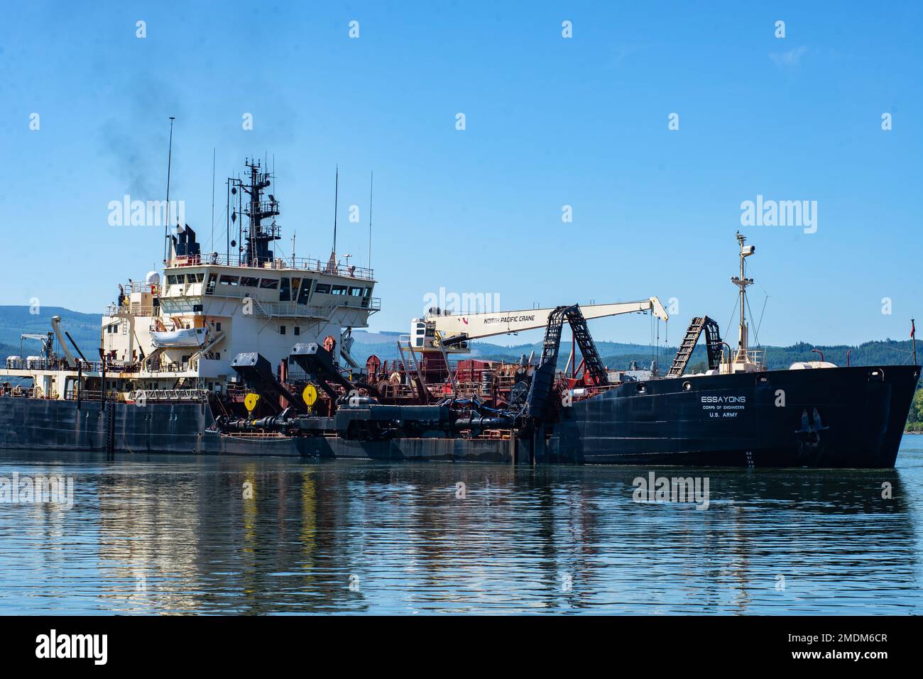 The Essayons, one of two hopper dredges owned and operated by the ...