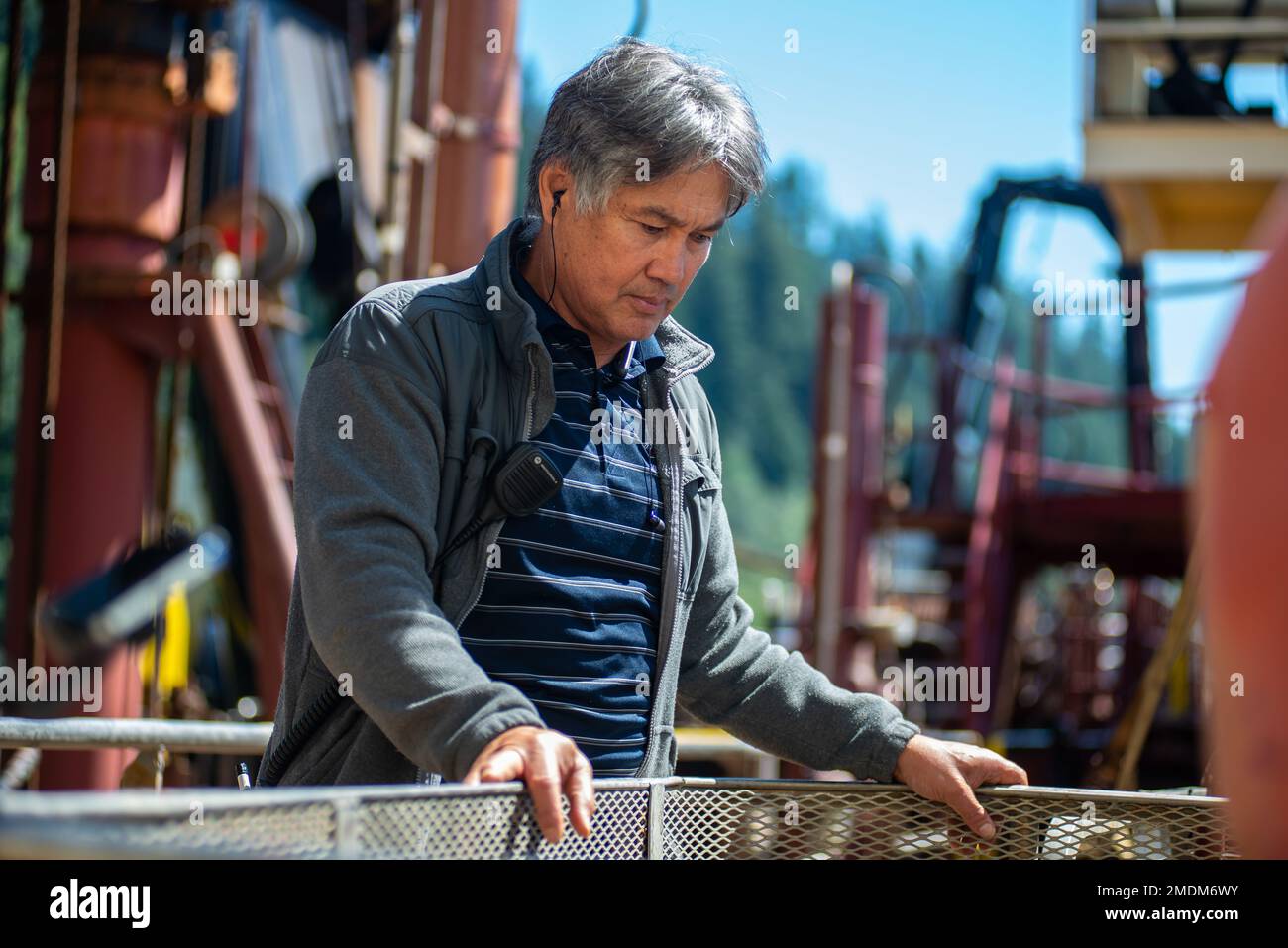 Larry Calame, a master on the Essayons, one of two hopper dredges owned ...