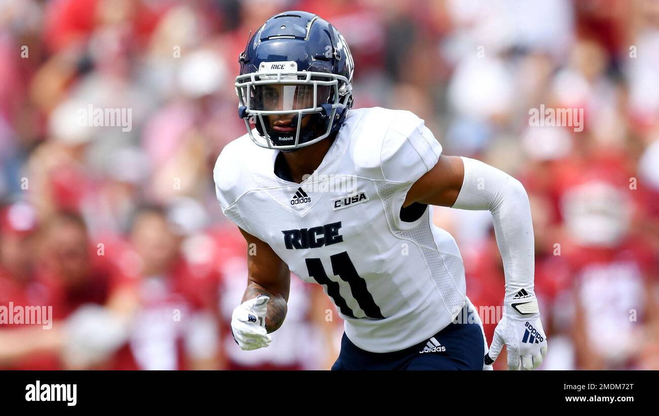 Rice receiver Jake Bailey (11) against Arkansas during an NCAA football ...