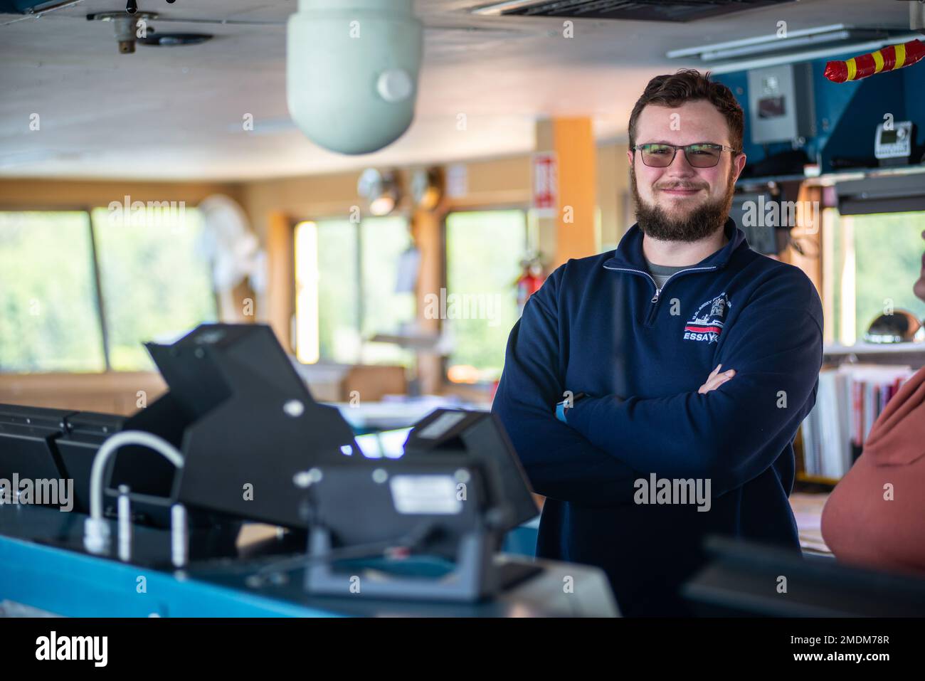 Josh Johnson serves as a third mate on the Essayons, one of two hopper ...