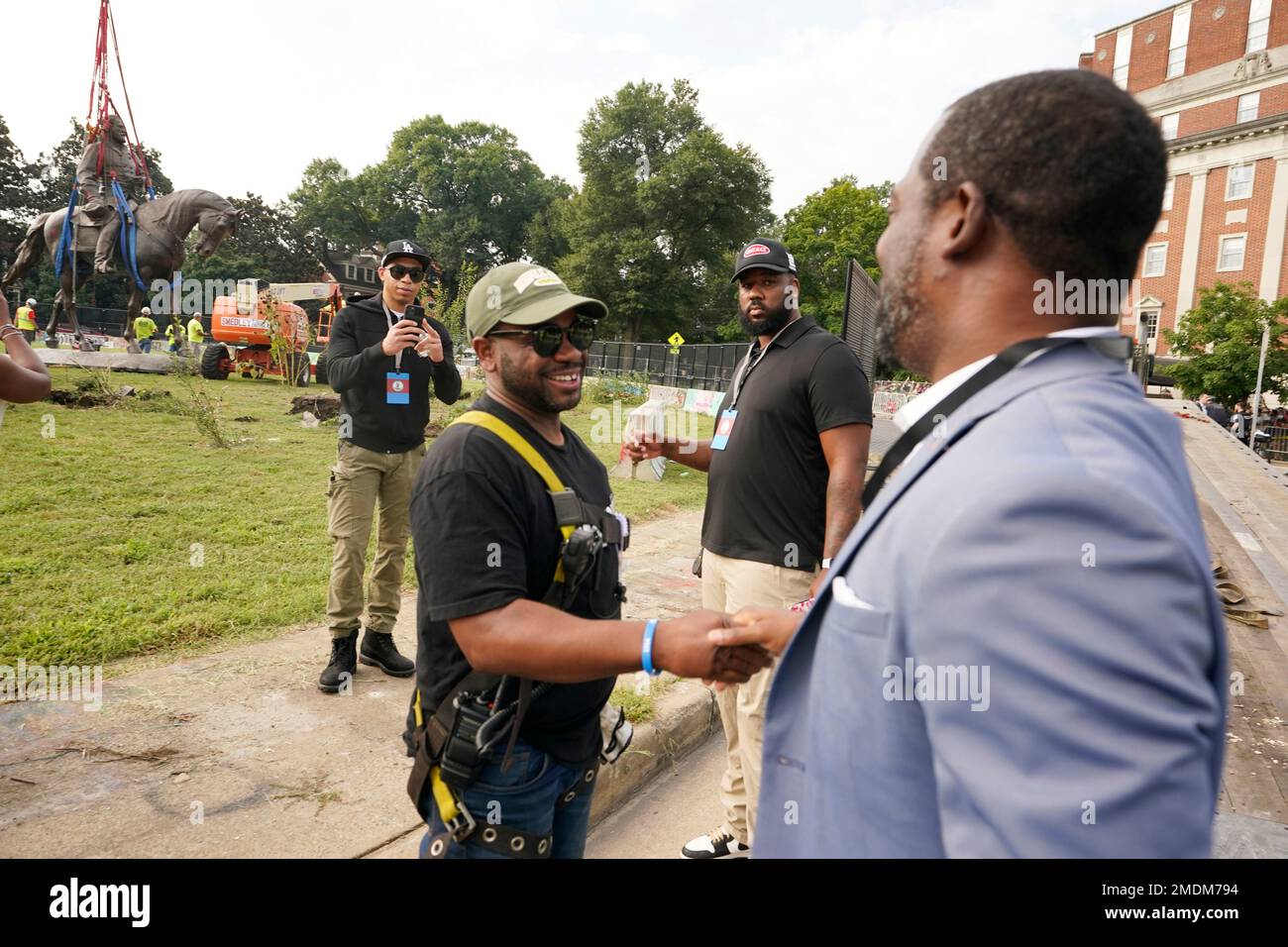 Devon Henry, owner of the construction company that removed the statue ...