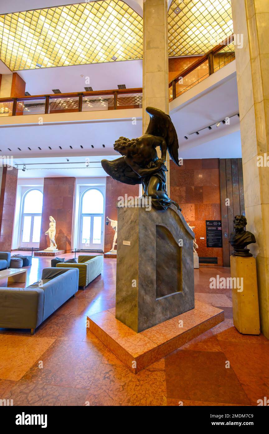 BUDAPEST, HUNGARY. Collection of paintings and sculpture in Hungarian ...