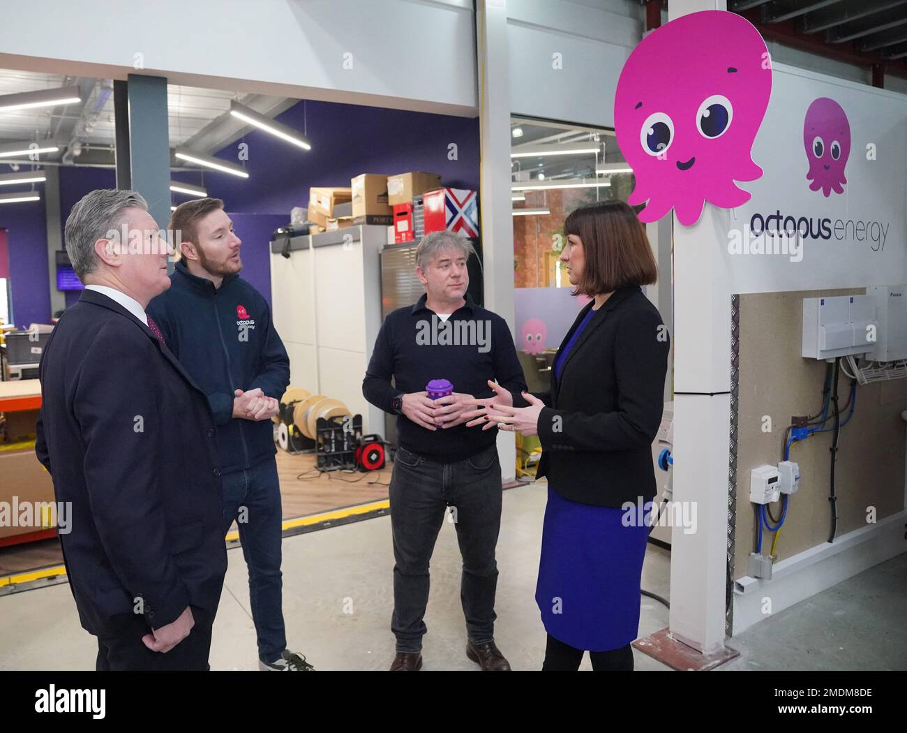 Labour party leader Sir Keir Starmer and Rachel Reeves, shadow ...