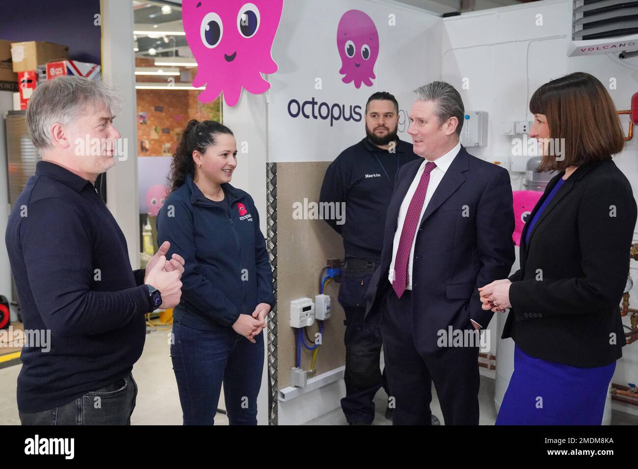 Labour party leader Sir Keir Starmer and Rachel Reeves, shadow ...