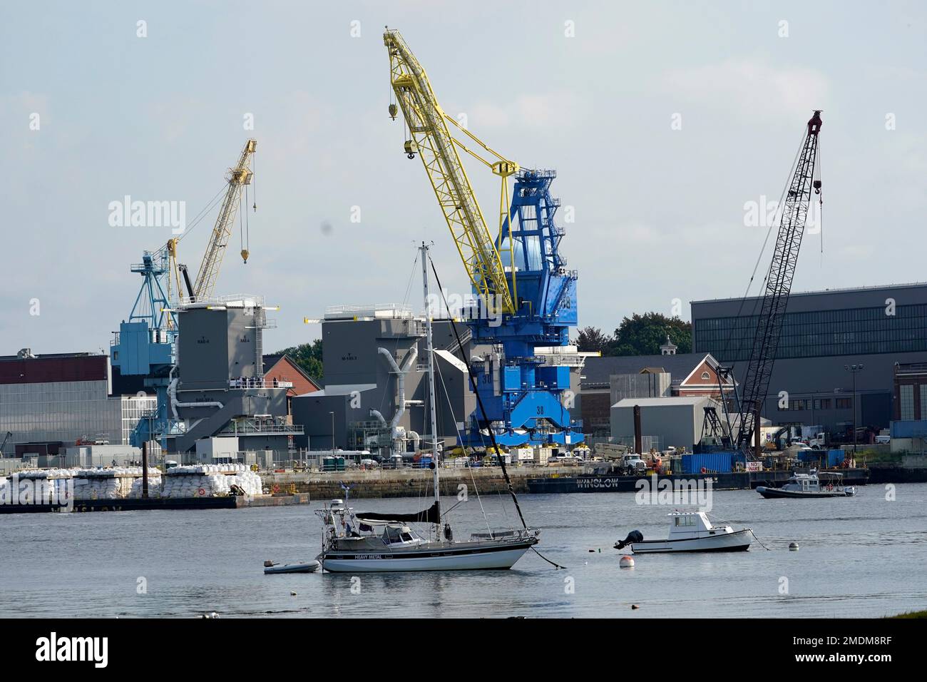 The Portsmouth Naval Shipyard is seen, Wednesday, Sept. 8, 2021, in ...