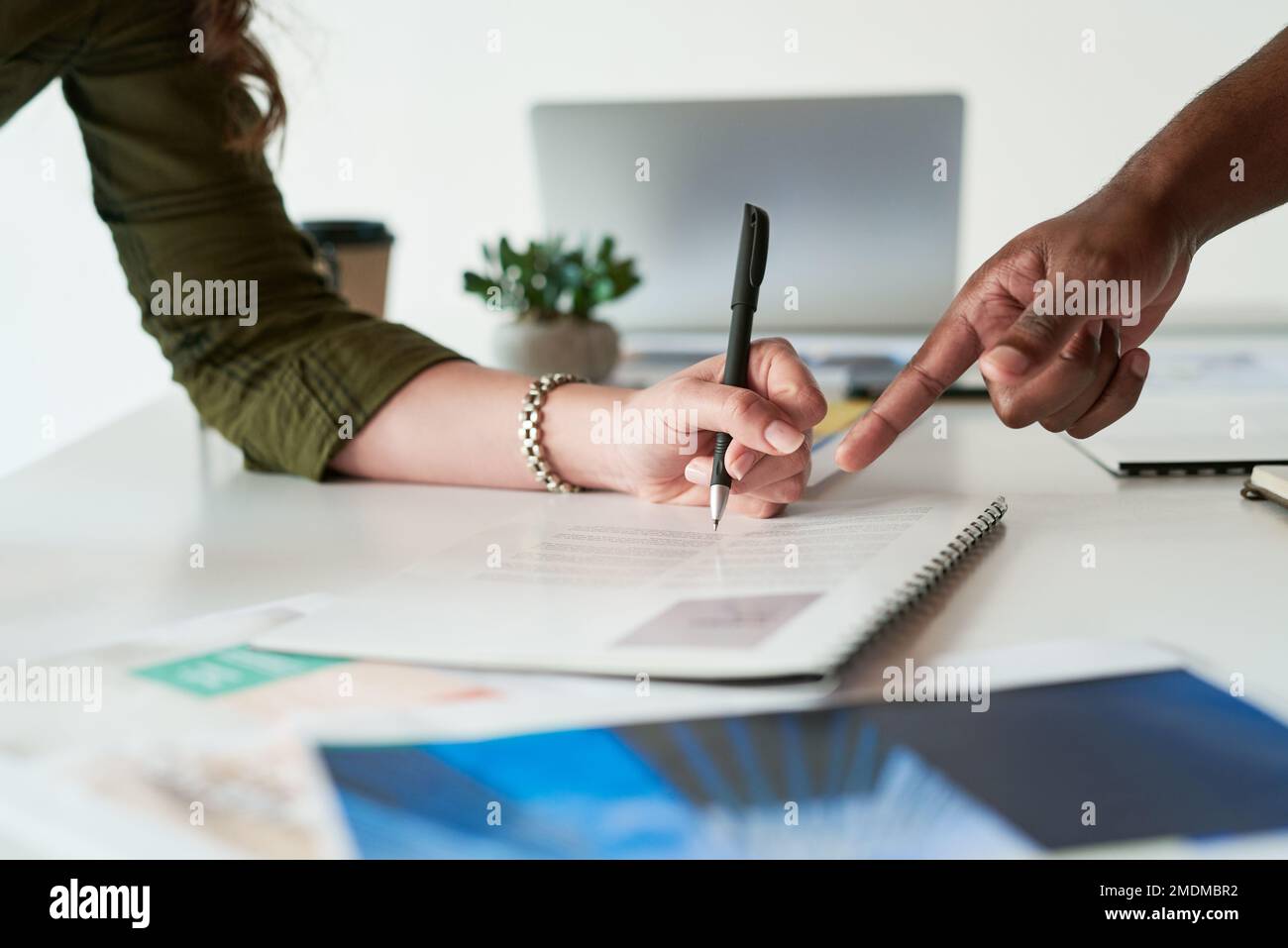 Were writing our own story of success in business. two unrecognizable ...