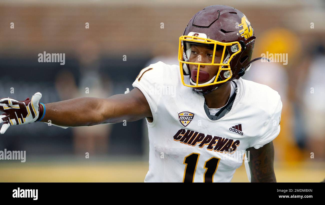 Central Michigan's JaCorey Sullivan during a NCAA football game on ...