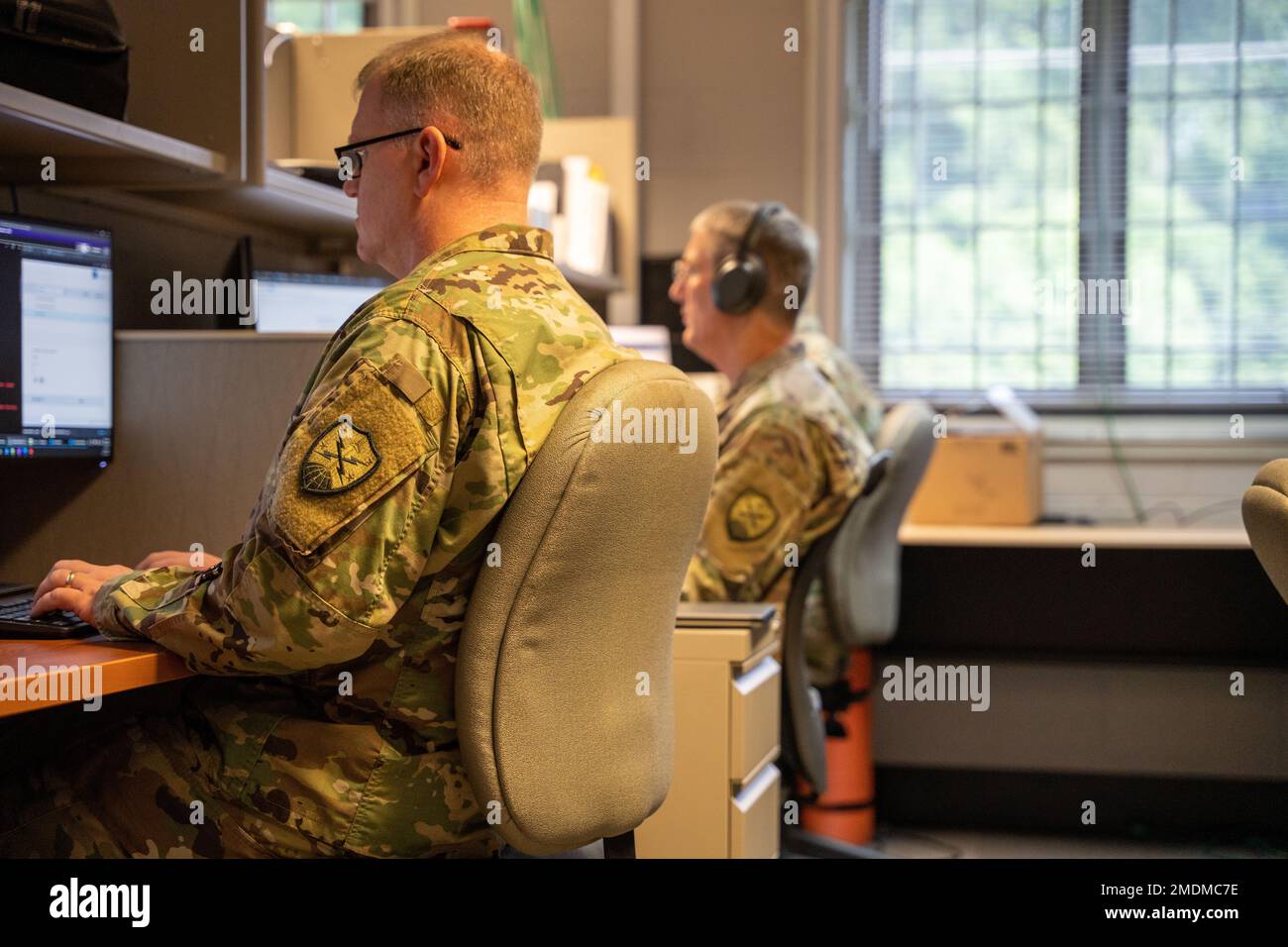 Members of Cyber Protection Team 169, Maryland Army National Guard ...