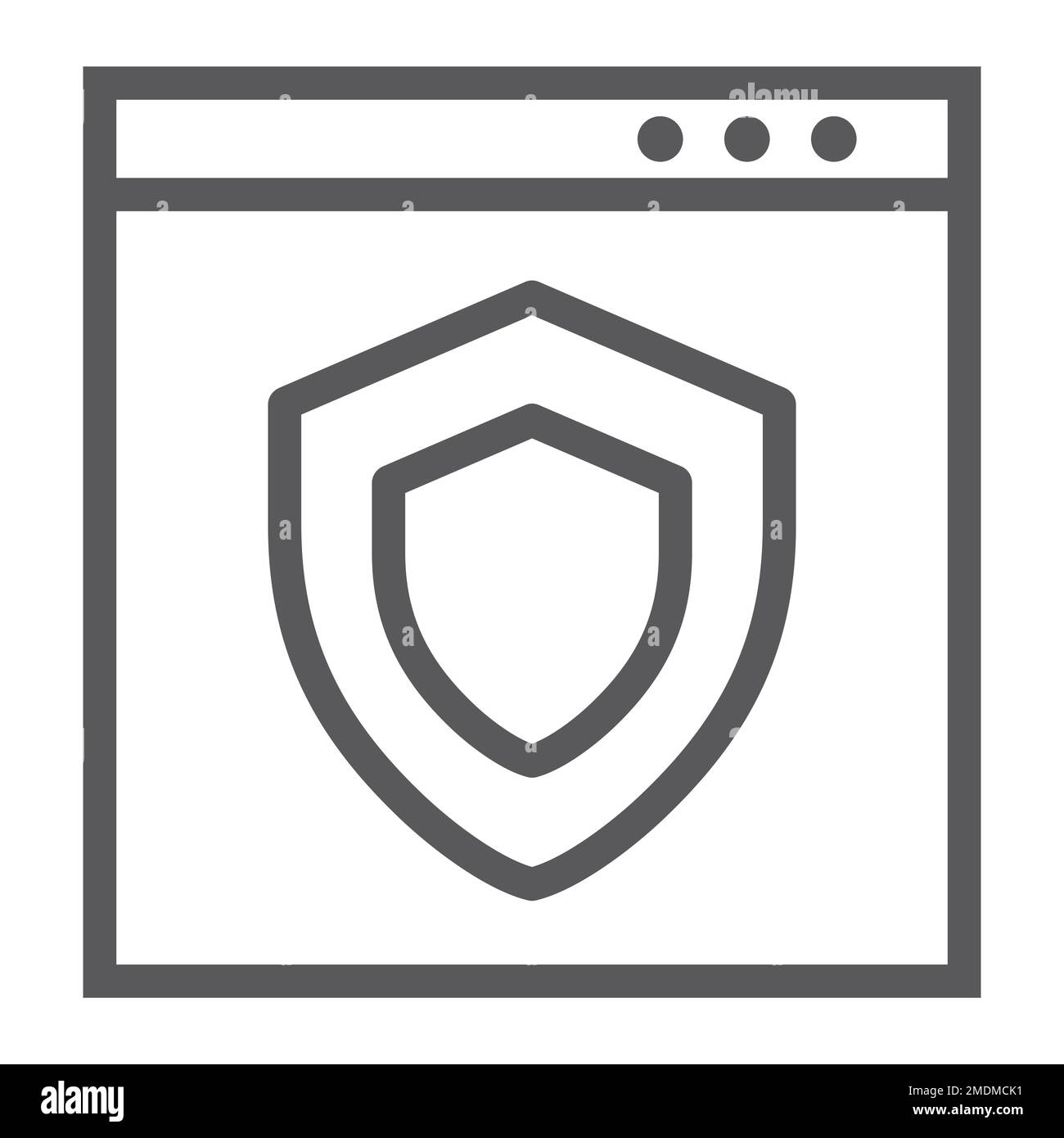 Internet Security Line Icon Safety And Network Shield Sign Vector Graphics A Linear Pattern
