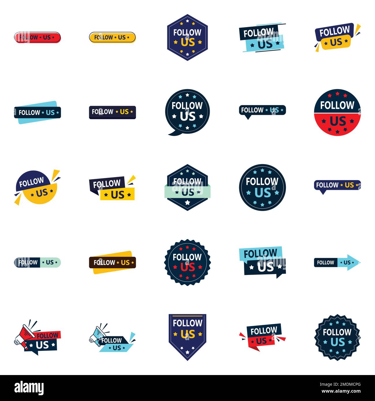 Follow us instagram logo Stock Vector Images - Alamy