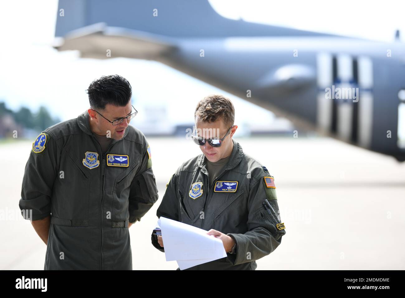Master Sgt. Theodore Clever III and Capt. Philip Savitsky, both members ...