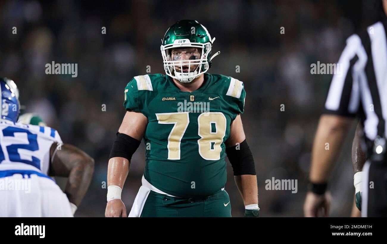 Charlotte 49ers offensive lineman Hunter Kelly (78) during an NCAA ...