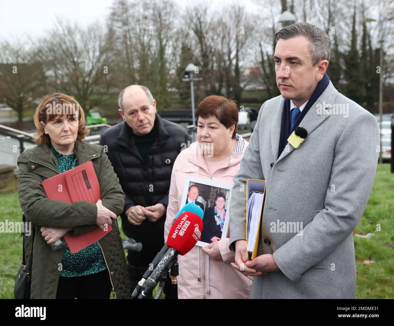 RETRANSMITTING UPDATING CAPTION Bernadette McKearney (left), widow of ...