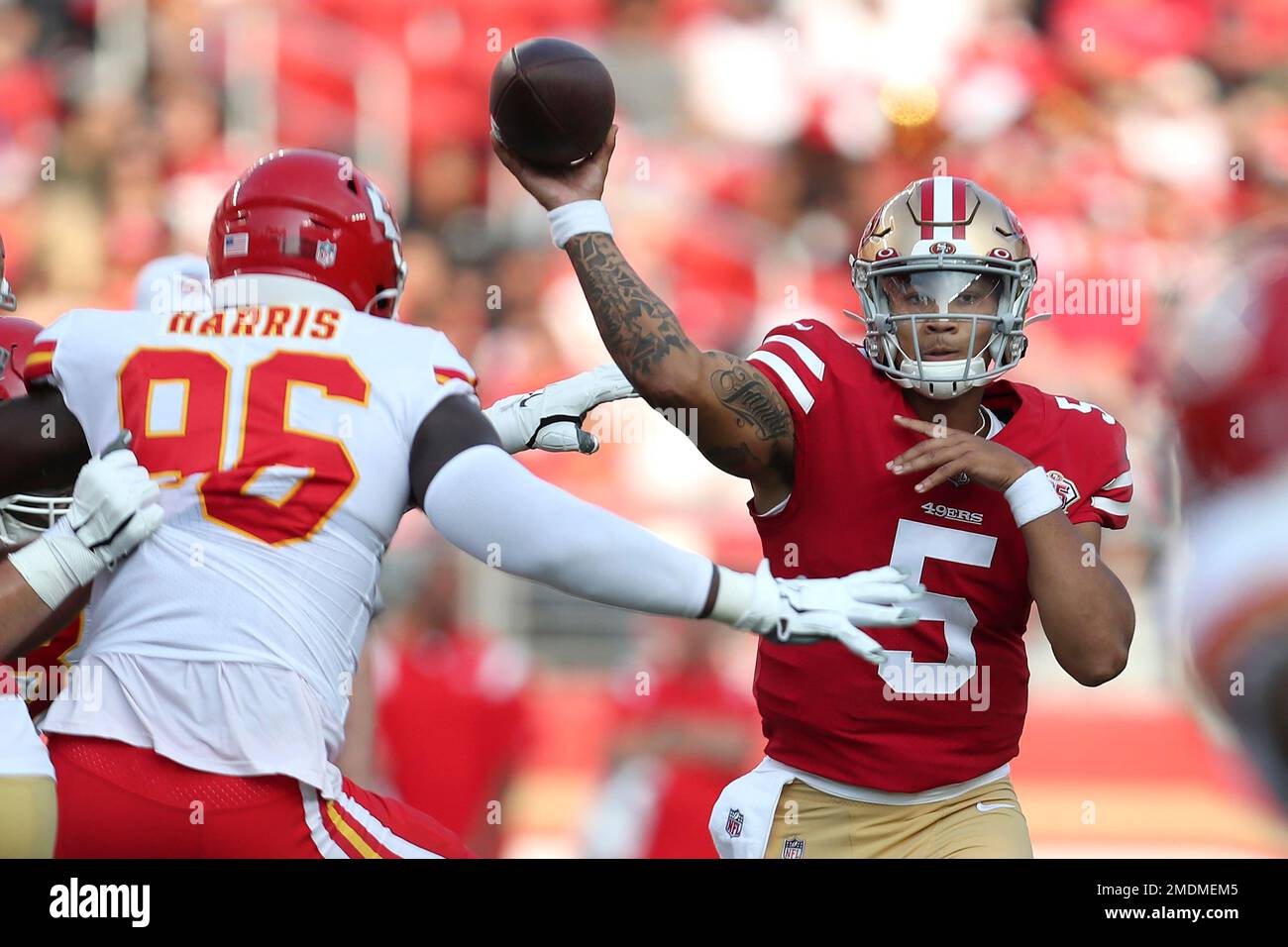FILE - In this Aug. 14, 2021, file photo, San Francisco 49ers ...