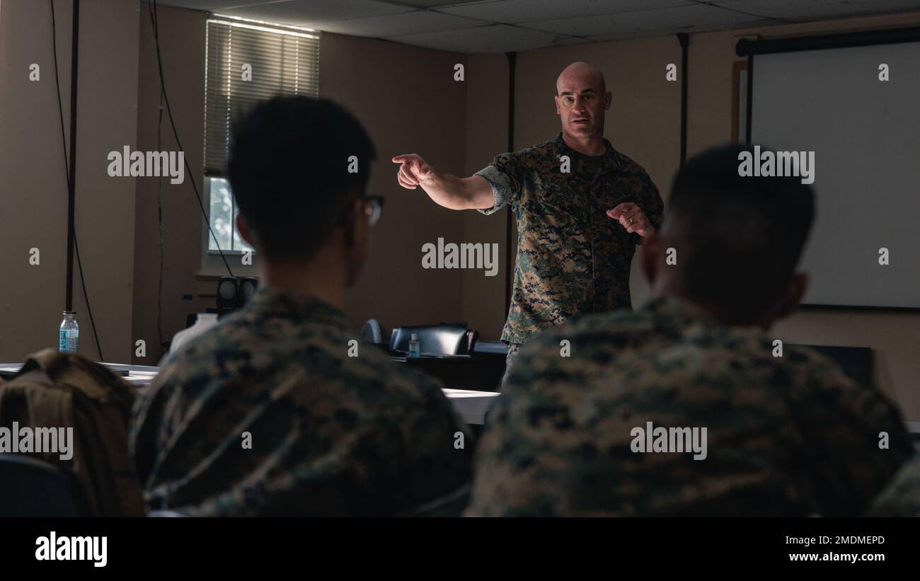 U.S. Marine Corps Col. Kemper Jones, 2d Marine Division chief of staff ...
