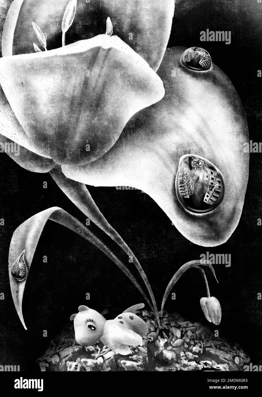 Crime flowers Black and White Stock Photos & Images - Alamy