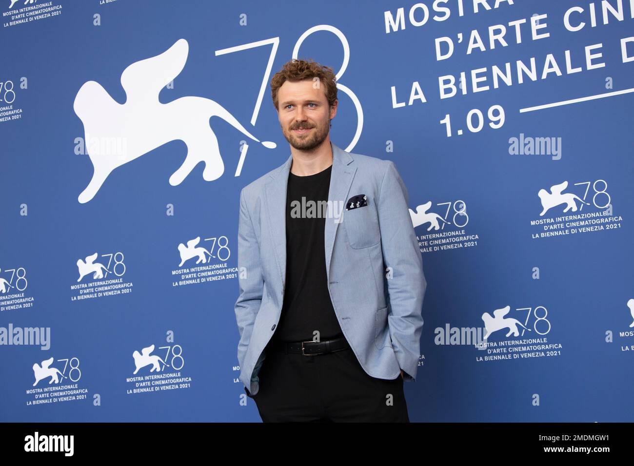 Roman Lutskyi poses for photographers at the photo call of the film ...