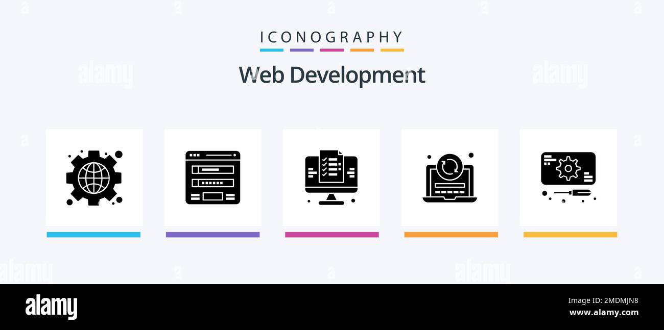 Web Development Glyph 5 Icon Pack Including development. reload. web ... Web Development Glyph 5 Icon Pack Including development. reload. web ...