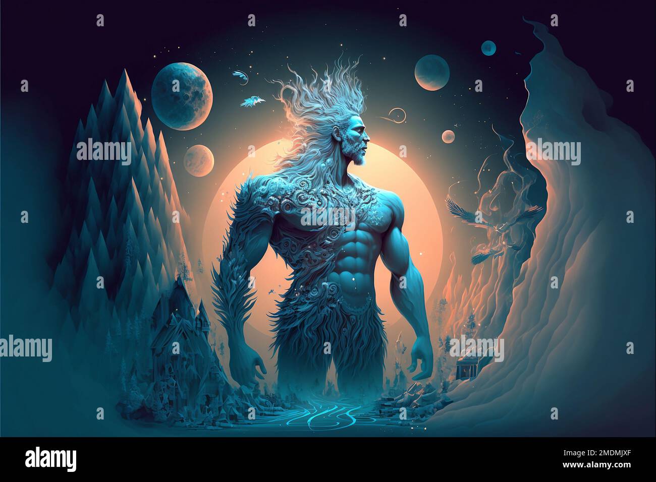 Fantasy art god hi-res stock photography and images - Alamy