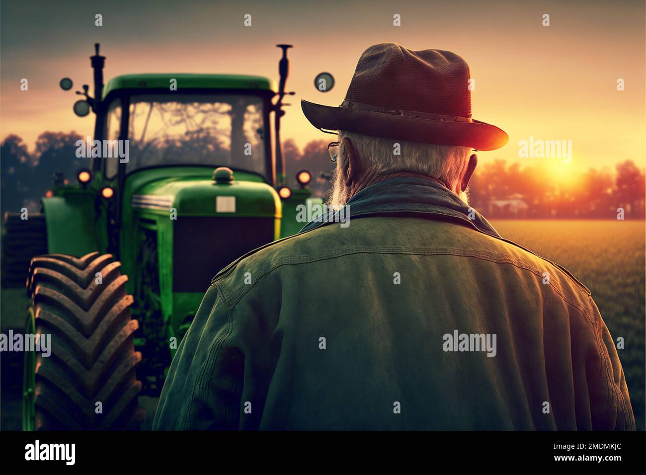 Old man ploughing field in hi-res stock photography and images - Alamy