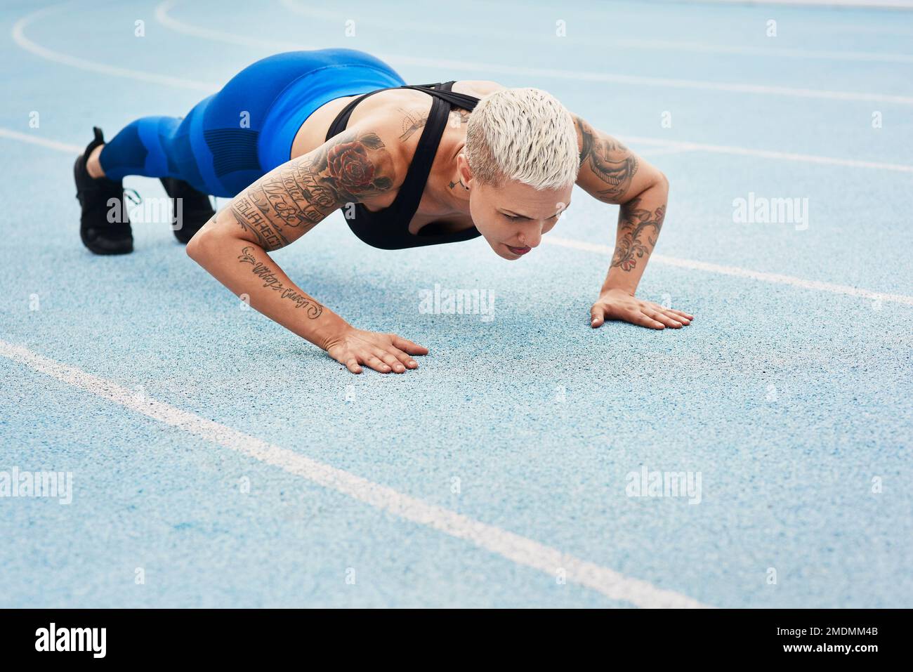 Its about power and pace. Full length shot of an attractive young ...