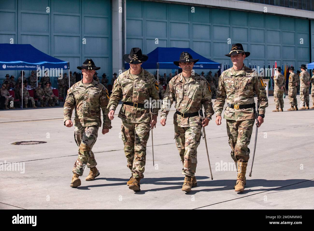 From left to right- Maj. Chaz Allen, 1ACB Executive Officer, Col ...