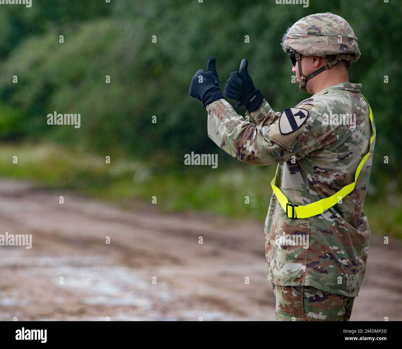 U.S. Army soldier, assigned to 3rd Armored Brigade Combat team, 1st ...