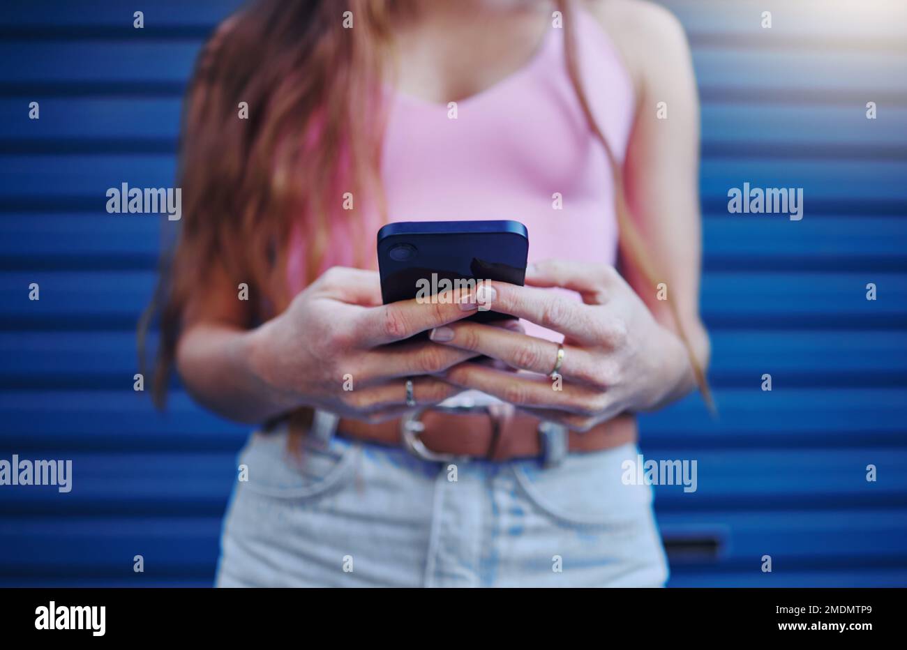 Female chatting in social network hi-res stock photography and images ...