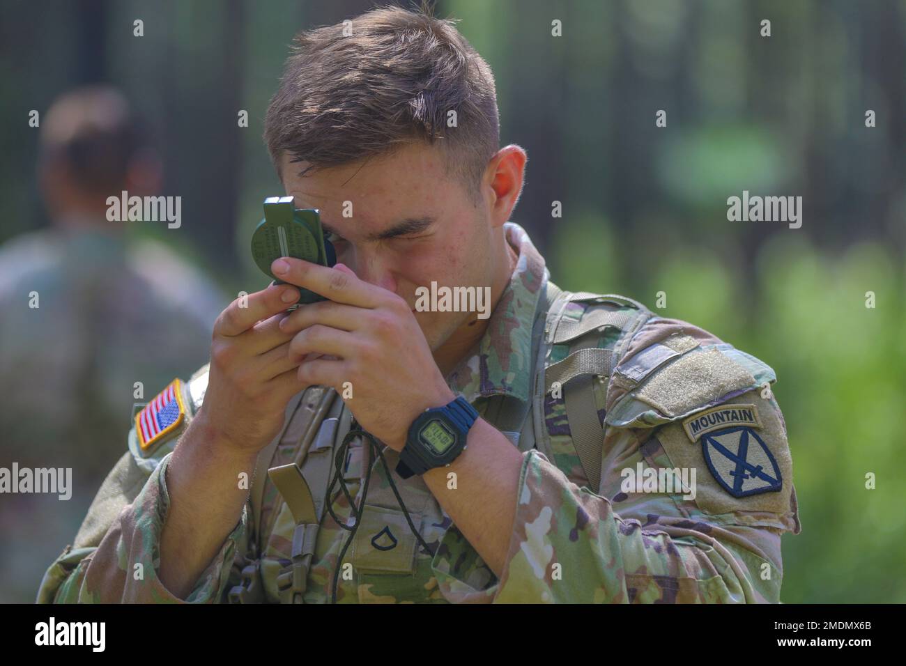 Pfc. Charles Nicholson, a member of the 10th Mountain Division’s Best ...