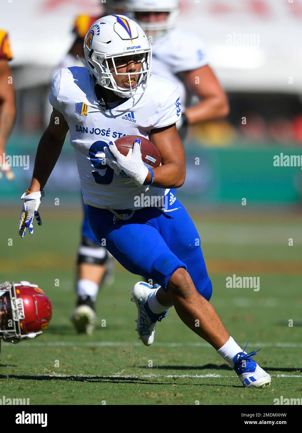 San Jose State Spartans wide receiver Isaiah Hamilton runs against USC ...