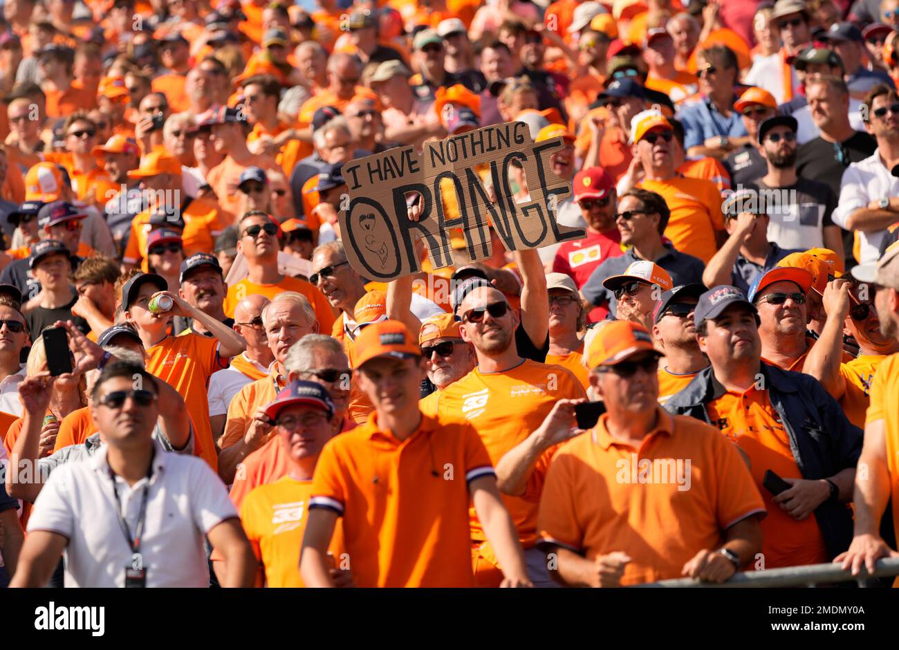 Red Bull driver Max Verstappen's fans cheer during the Formula One ...