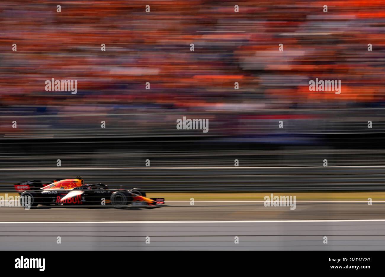 Red Bull driver Max Verstappen of the Netherlands steers his car during ...