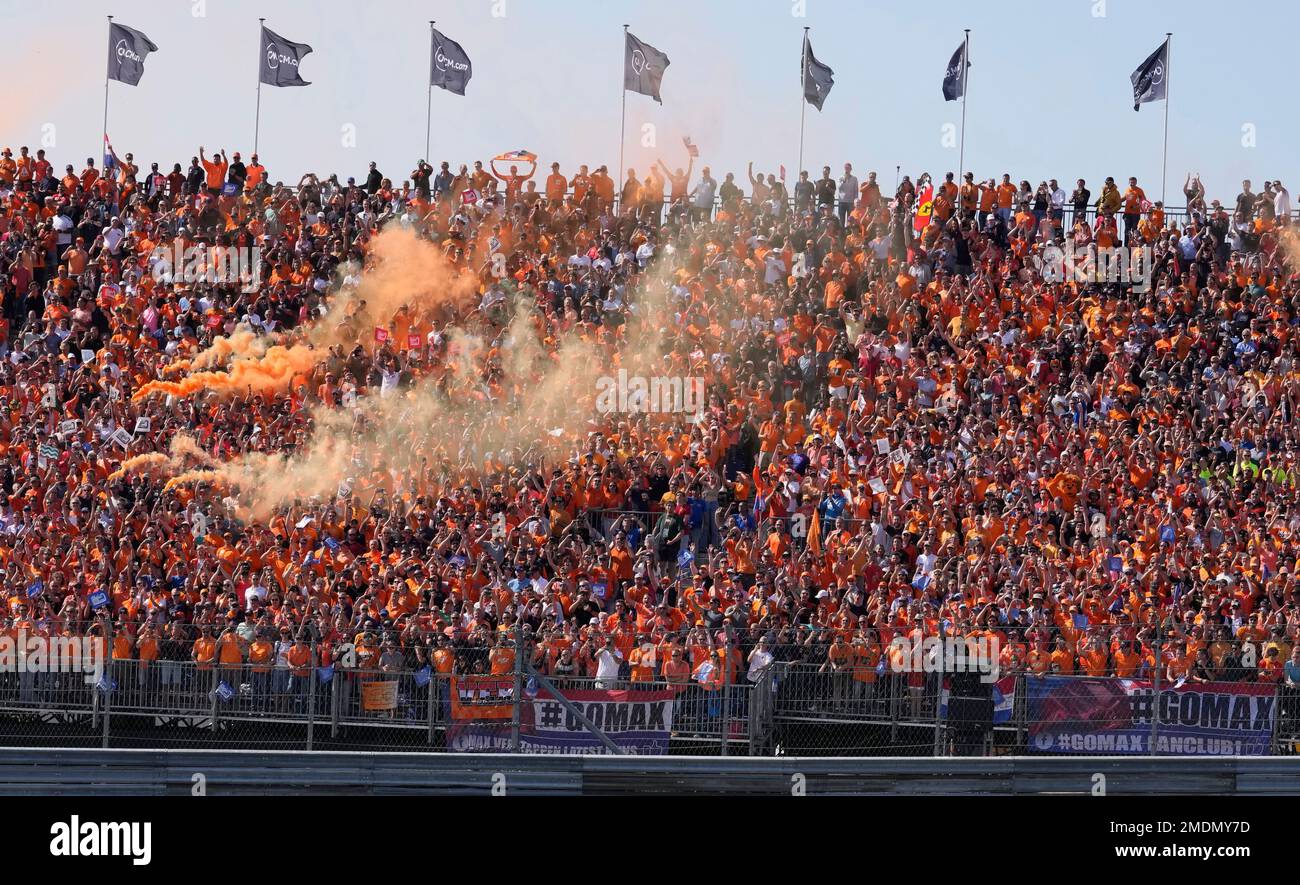 Red Bull driver Max Verstappen's fans cheer ahead of the Formula One ...