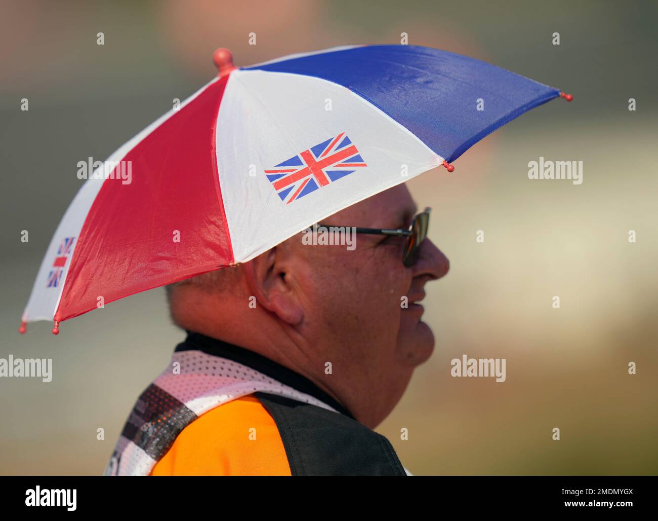 A track marshal watches the drivers parade before the Formula One Dutch ...