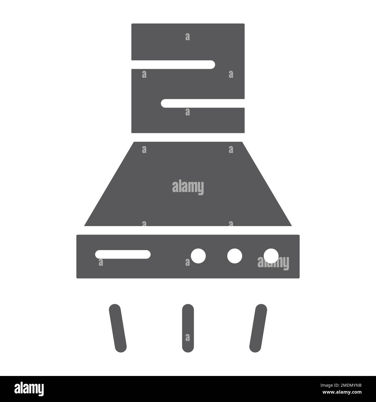 Extractor hood glyph icon, kitchen and appliance, exhaust sign, vector ...
